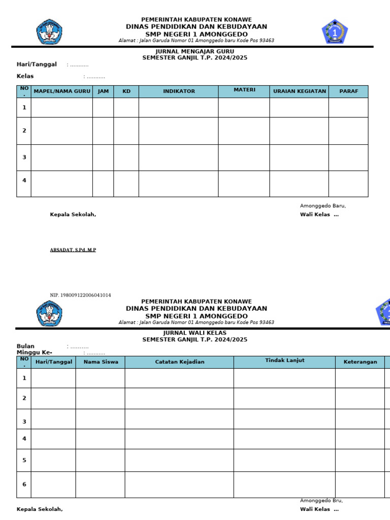 AGENDA HARIAN KELAS Ary | PDF