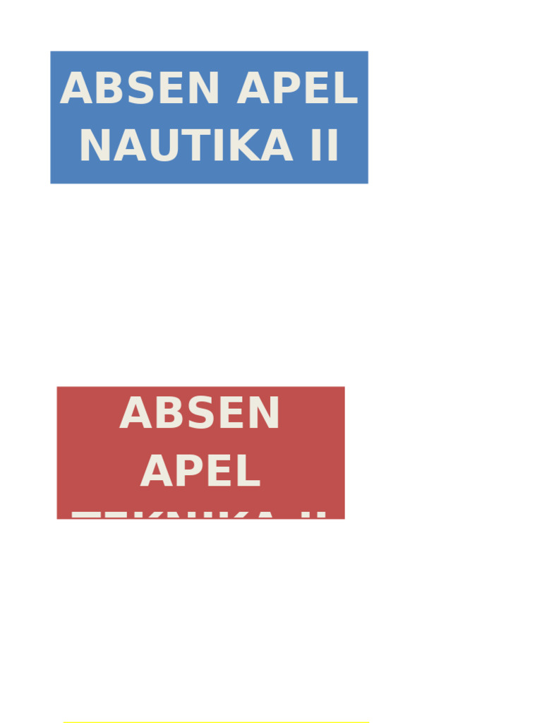 Cover Absen Apel | PDF