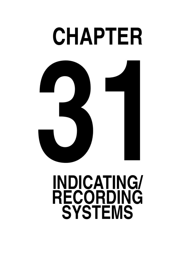 CH 31 Indicating Recording-System | PDF