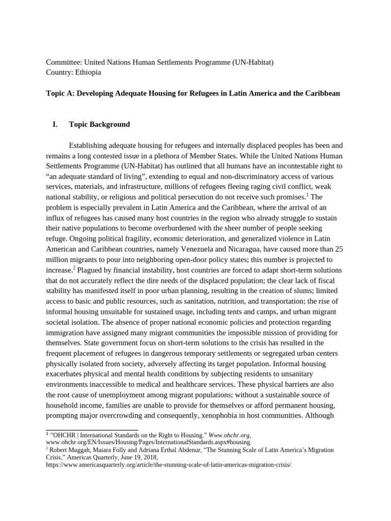 Sample Position Paper | PDF