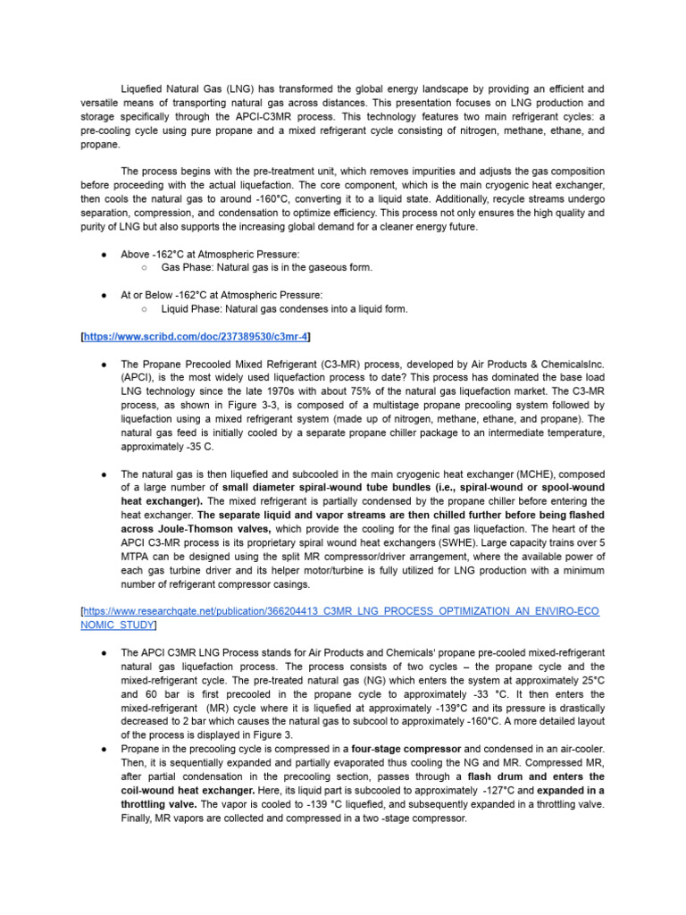 APCI-C3MR PROCESS | PDF