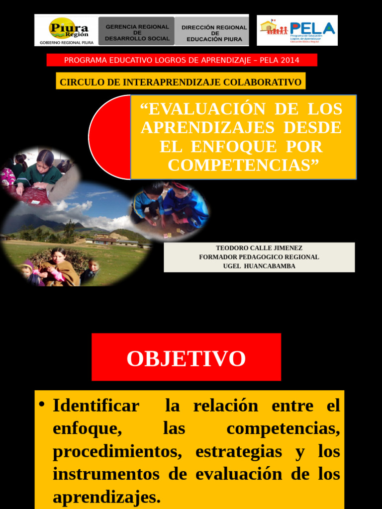 Evaluación de Los Aprendizajes Desde El Enfoque | PDF