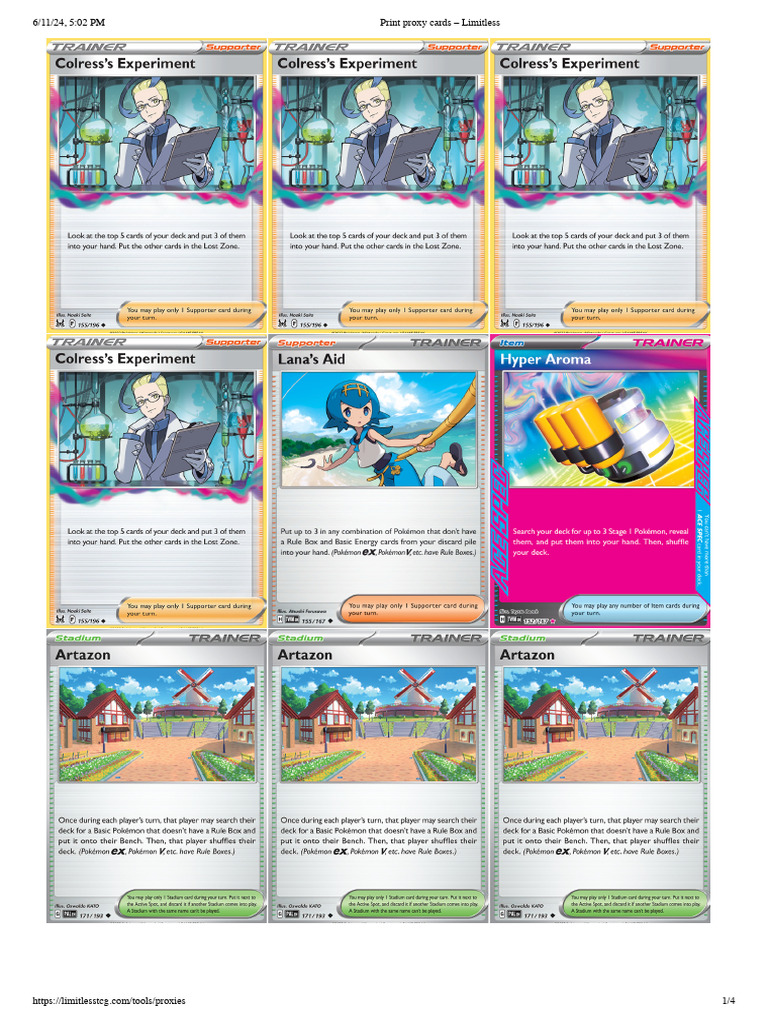 Print Proxy Cards - Limitless | PDF