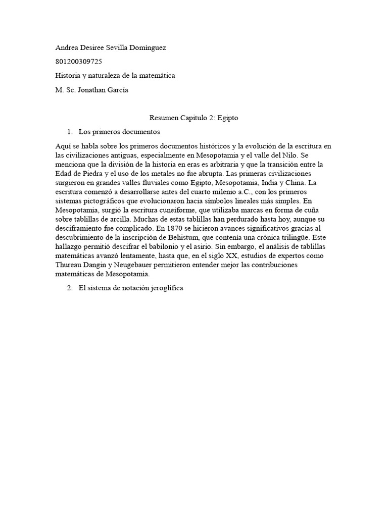 Resumen Cap 2 Egipto | PDF