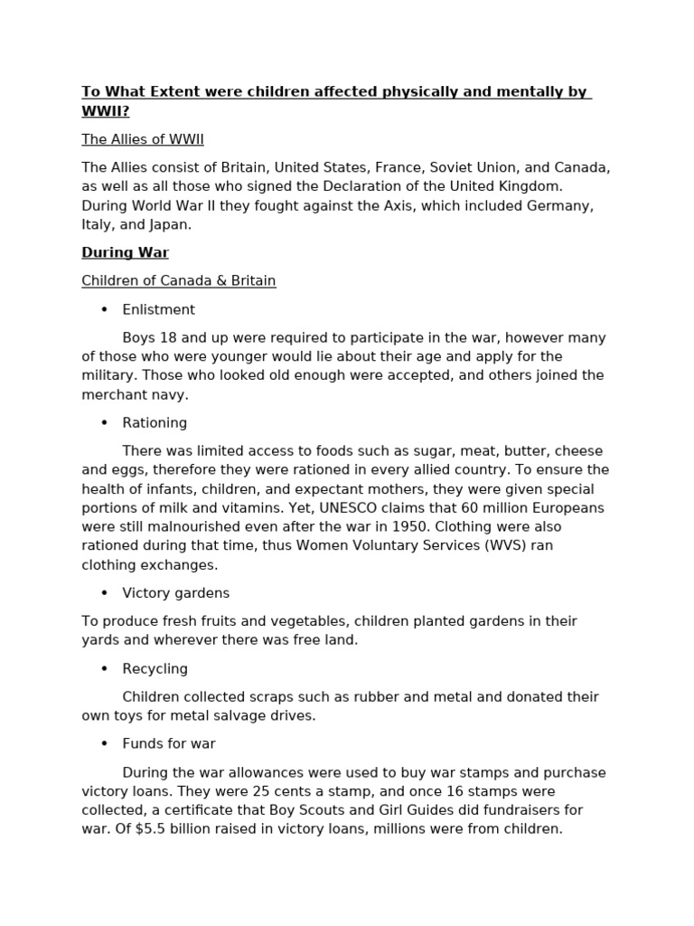 WWII Research Project | PDF