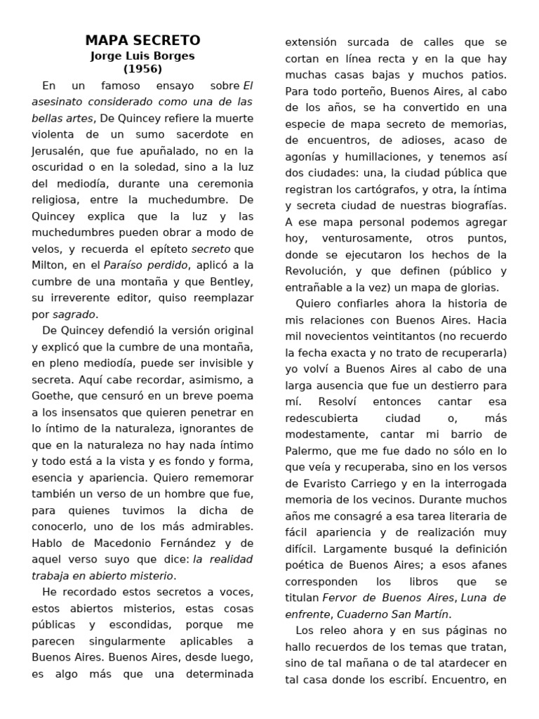 El Mapa Secreto | PDF