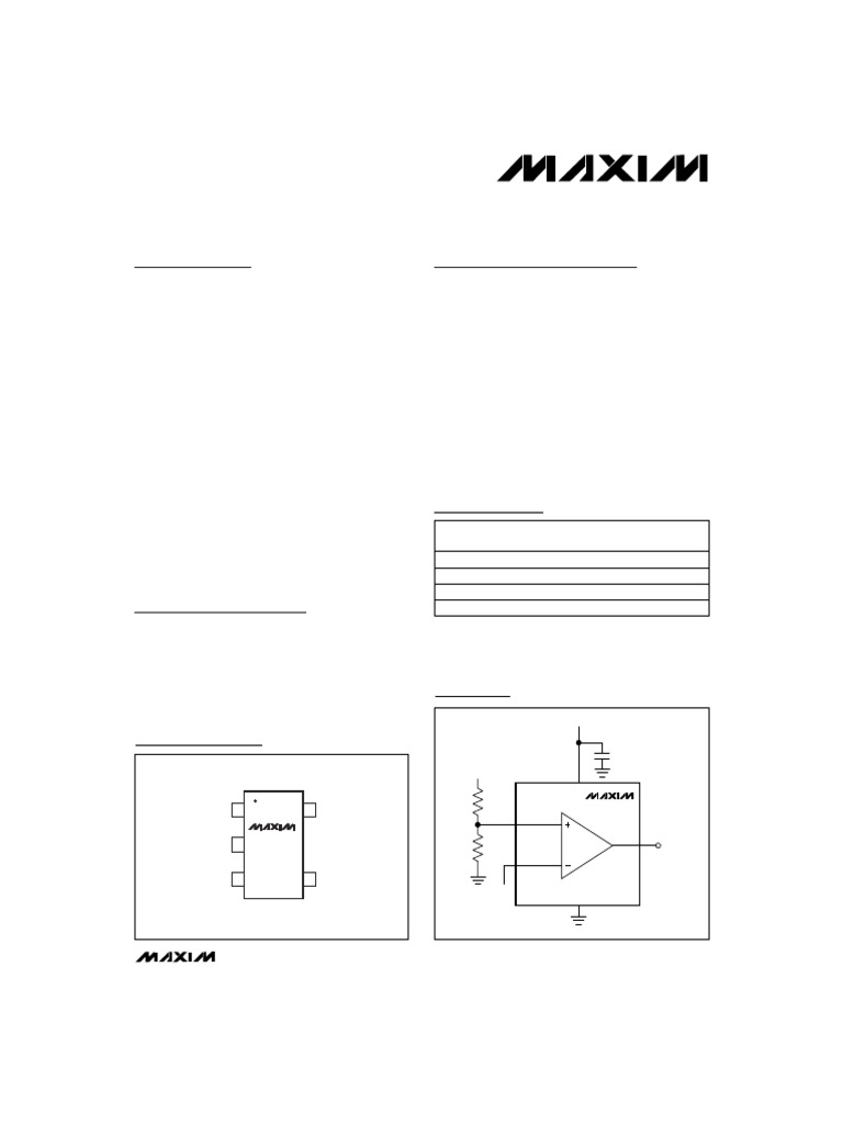 MAX9075 Datasheet | PDF