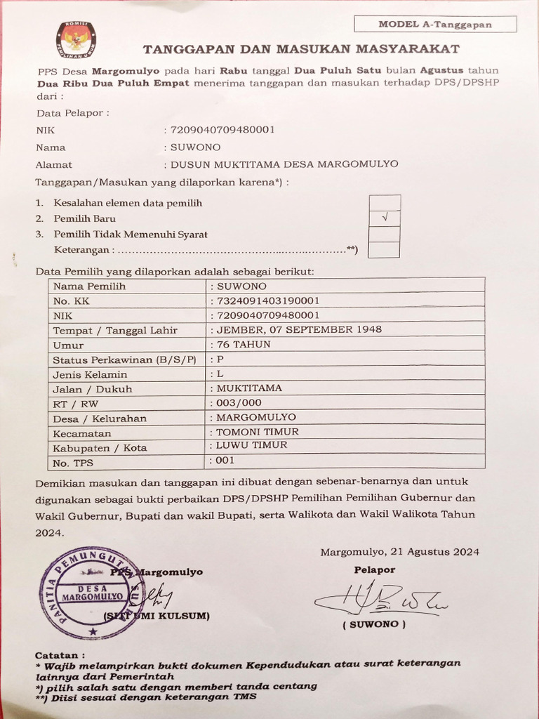 Tanggapan Suwono | PDF