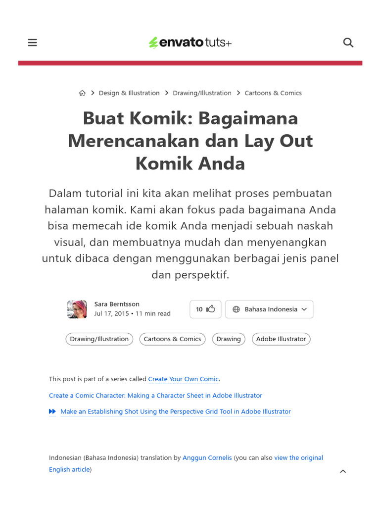 Buat Komik - Bagaimana Merencanakan Dan Lay Out Komik Anda - Envato ...