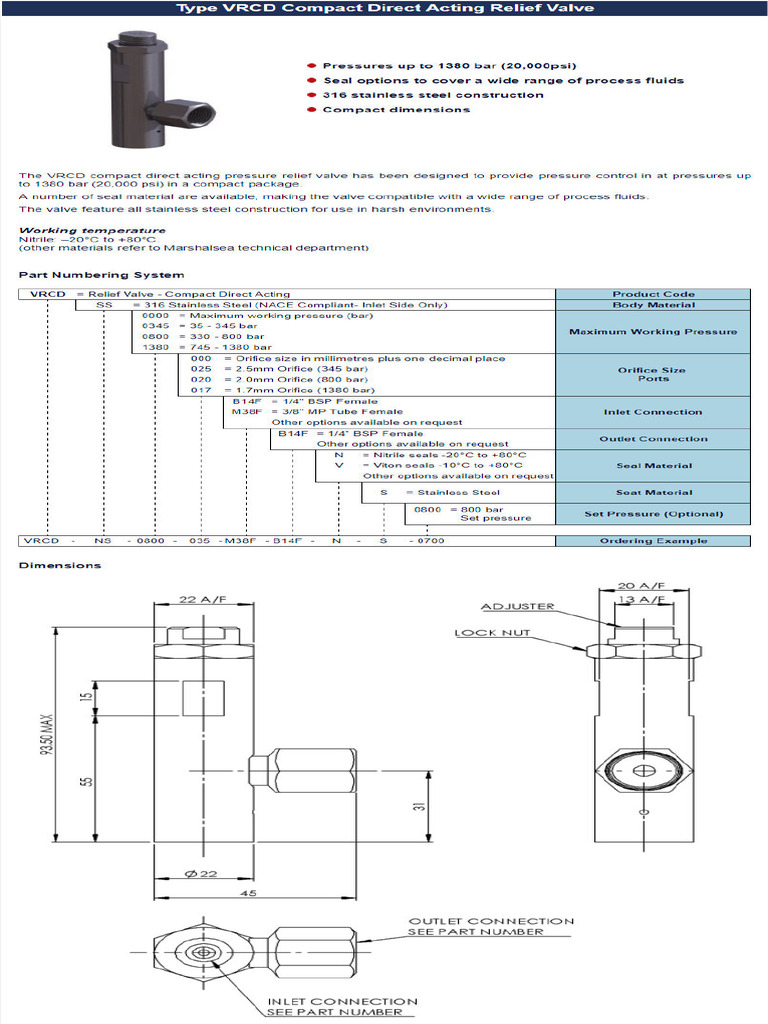 Bifold Marshalsea VRCD Relief Valve (1) | PDF