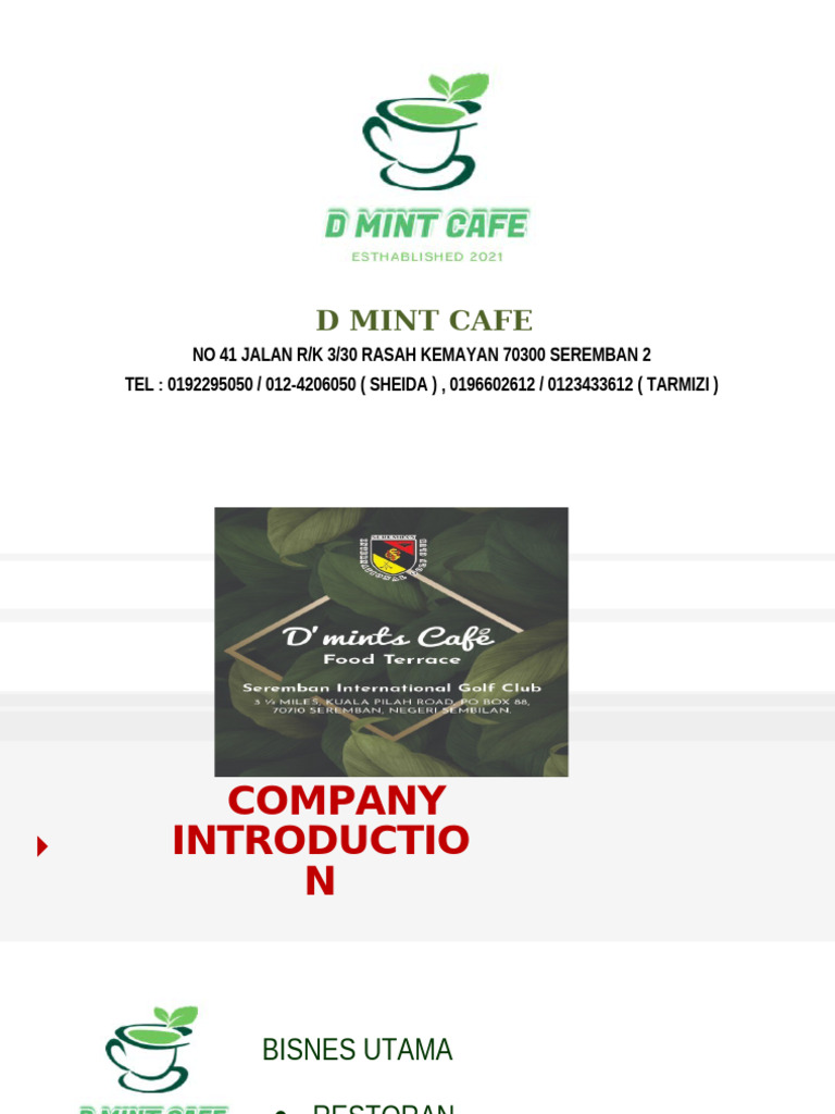 D MINT PROFILE PRESENTATION | PDF