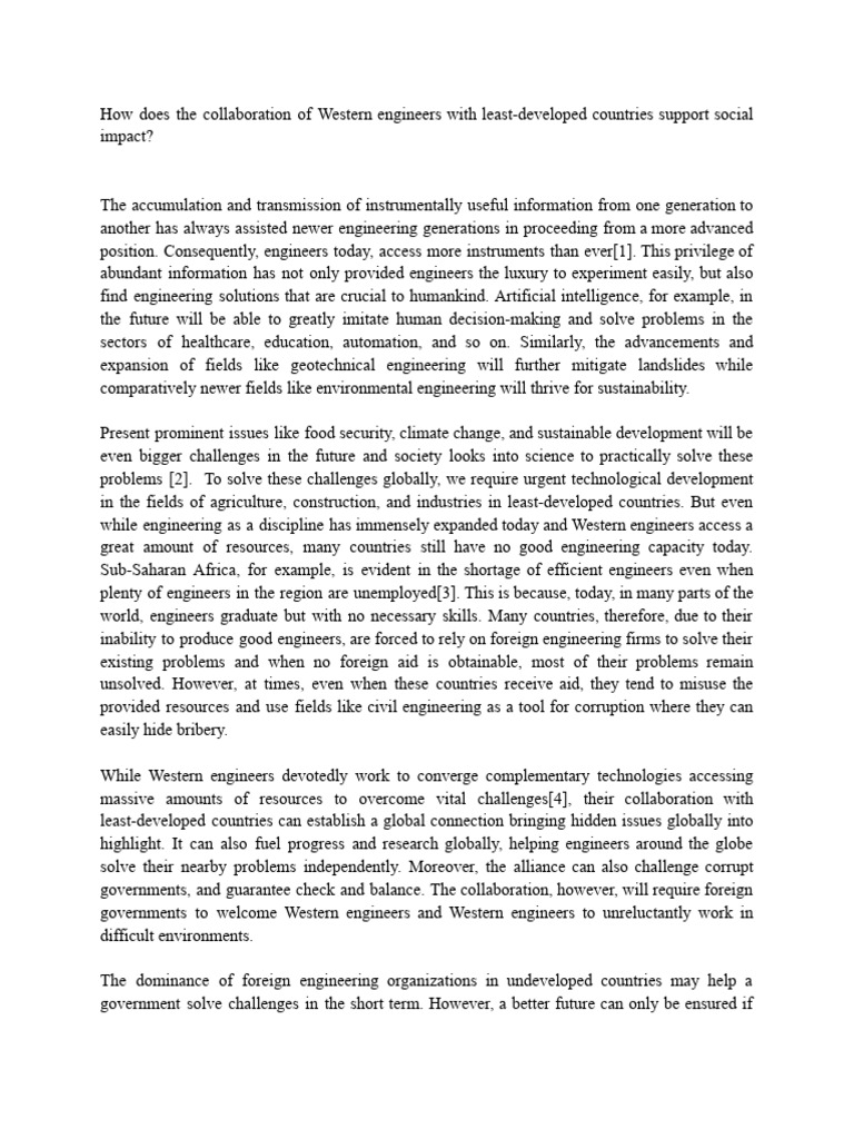 Engineering Essay | PDF