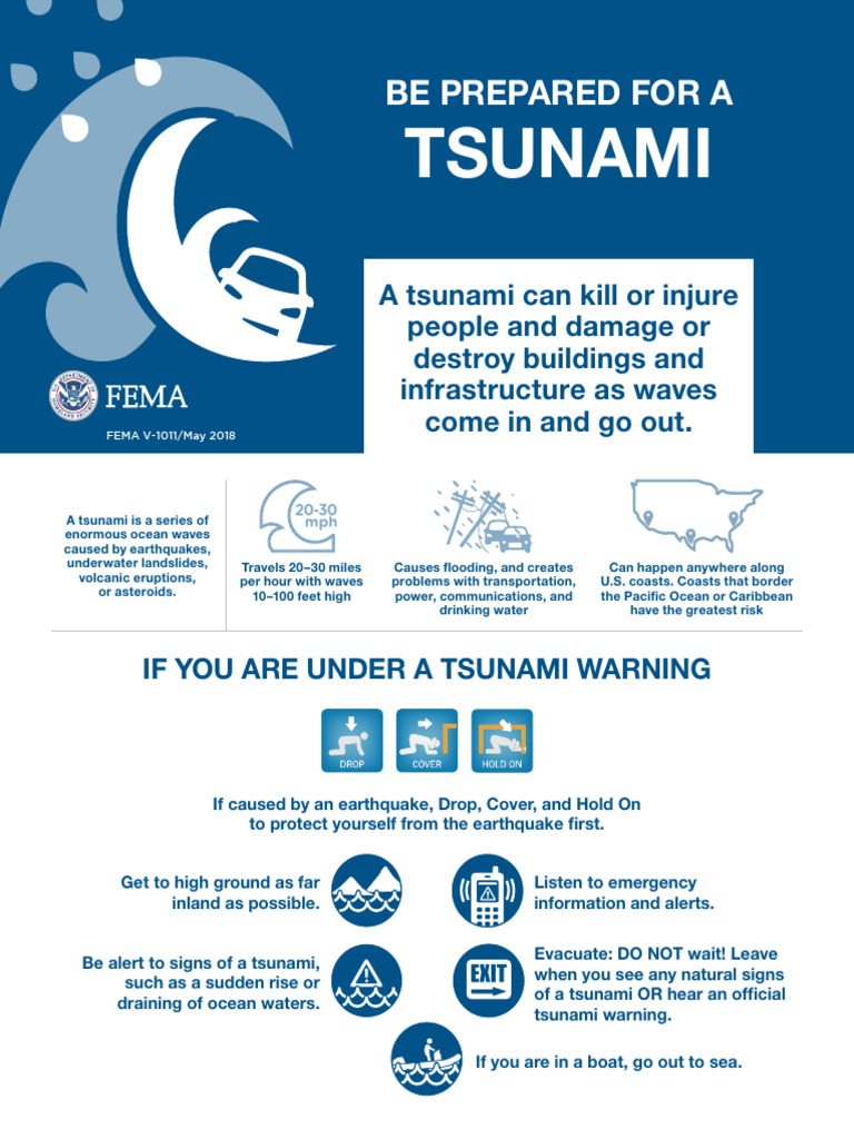 Ready - Gov Tsunami Hazard-Info-Sheet | PDF