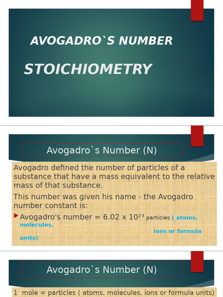 Avogadros Number | PDF