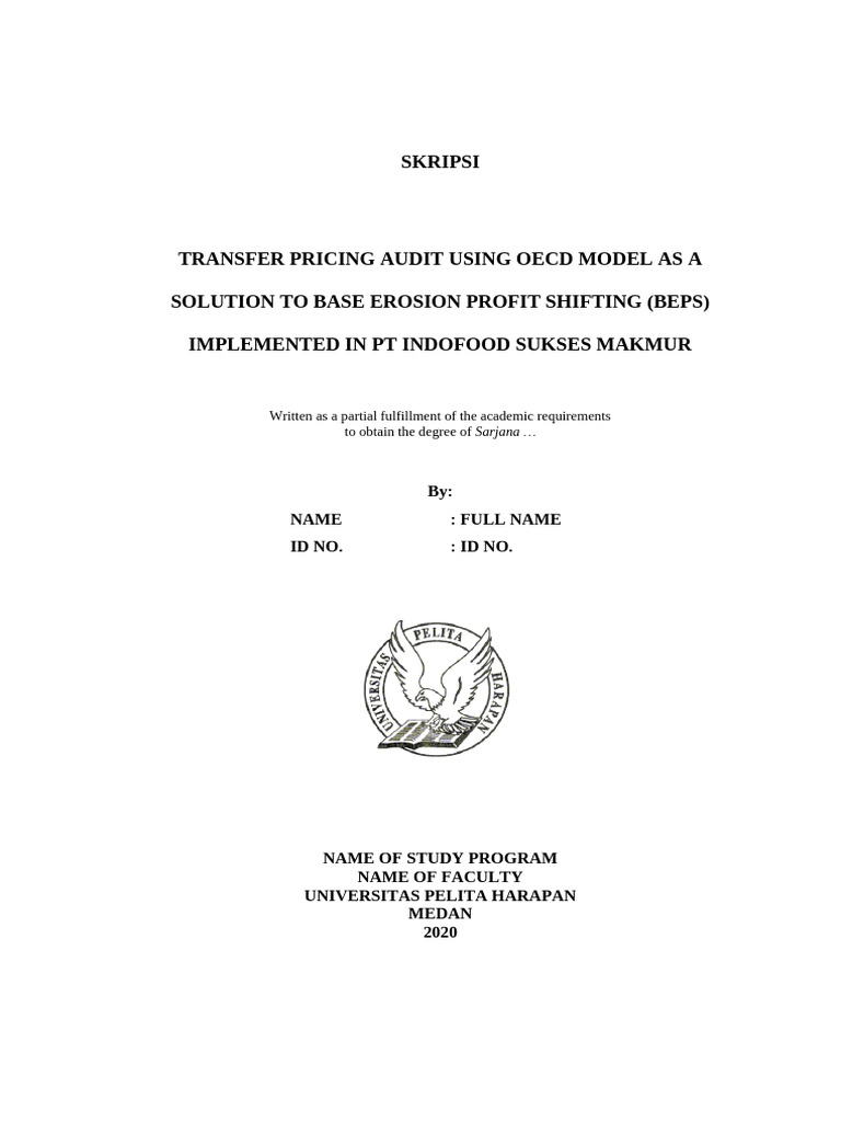 Example of Final Paper Guideline (English - Compatible For Microsoft ...