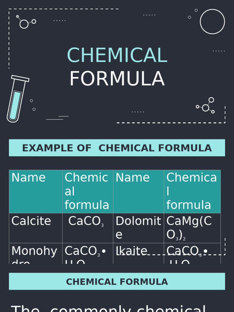 Chemical Formulas | PDF