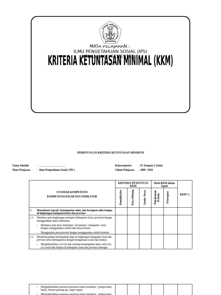 KKM Ips | PDF