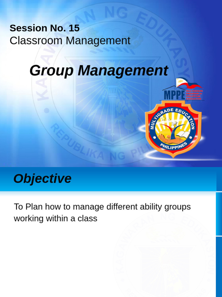 Session 15 Classroom MGT - Group Management | PDF