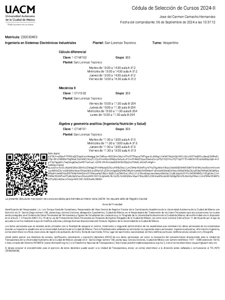 Isi - Uacm.edu - MX Comprobantes Alumnos Inscripcion Hash | PDF | México