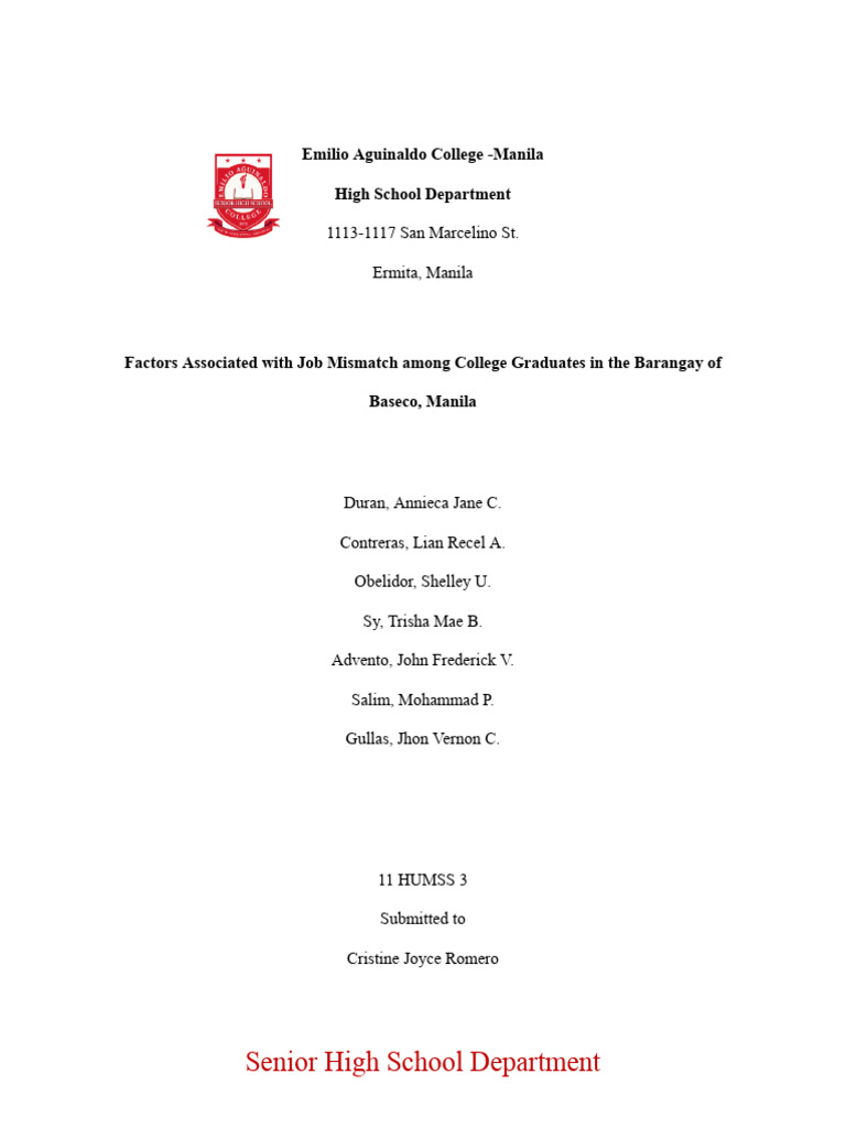 District 5 - Final Research Paper | PDF
