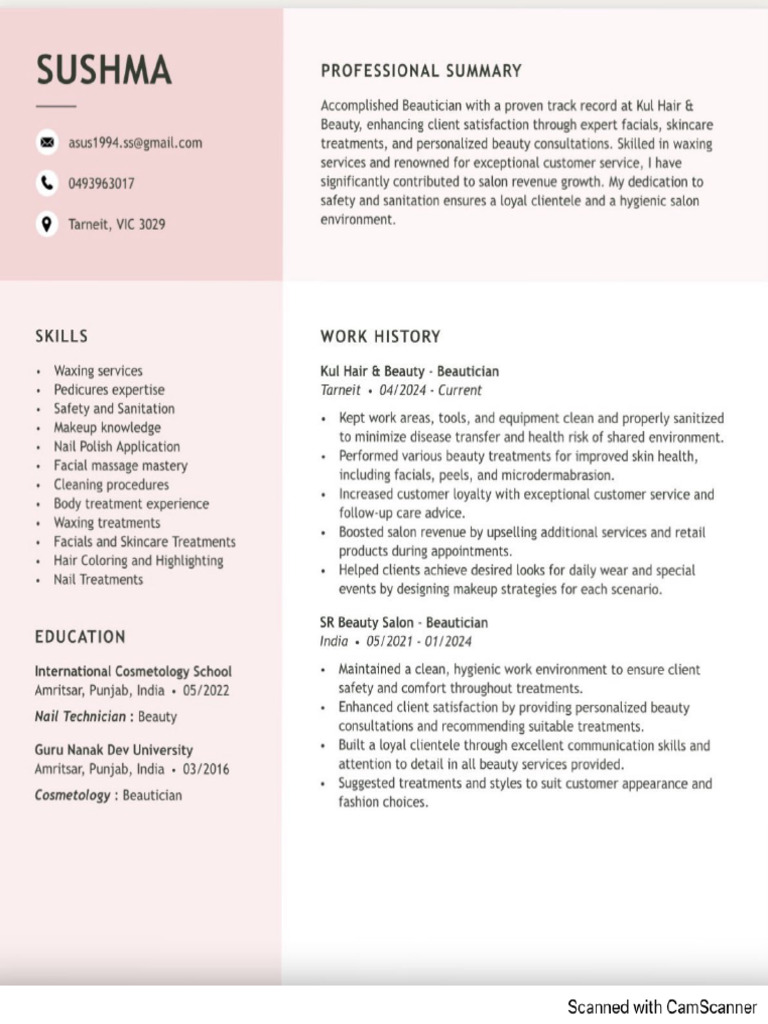 Sushma Resume | PDF