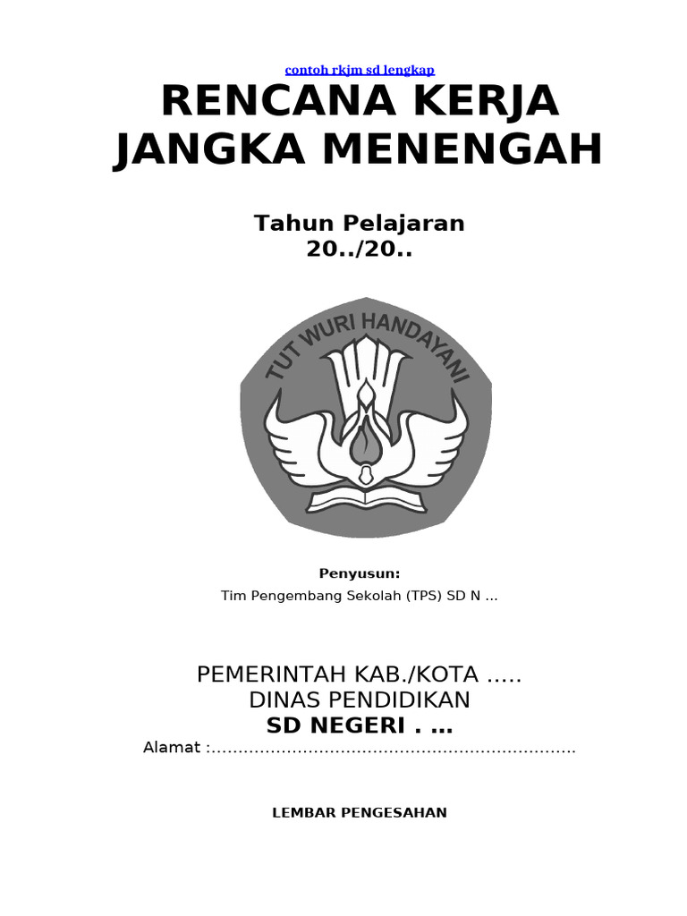Contoh RKJM SD Lengkap | PDF