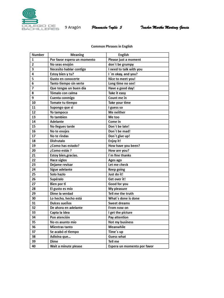 Inglés 5, Agosto 2024, Archivos para Imprimir | PDF