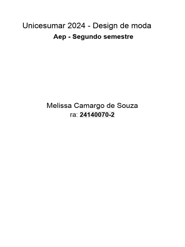 Unicesumar Aep - 1 | PDF