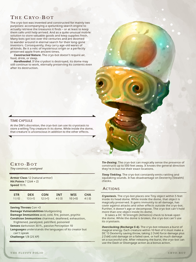 Cryobot Stats | PDF