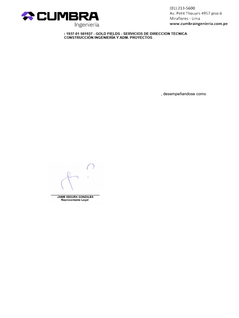 Certificado Cumbra | PDF