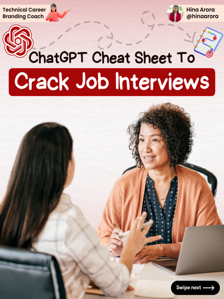 ChatGPT Cheat Sheet To Crack Job Interview | PDF