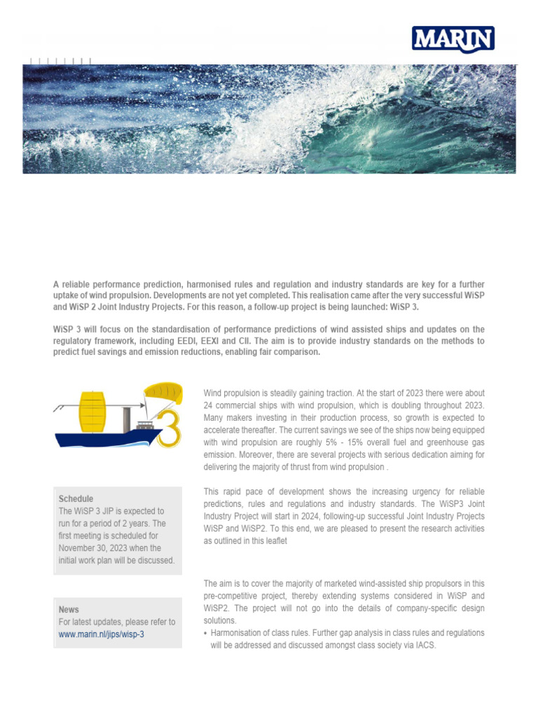 WiSP 3 Joint Industry Project | PDF