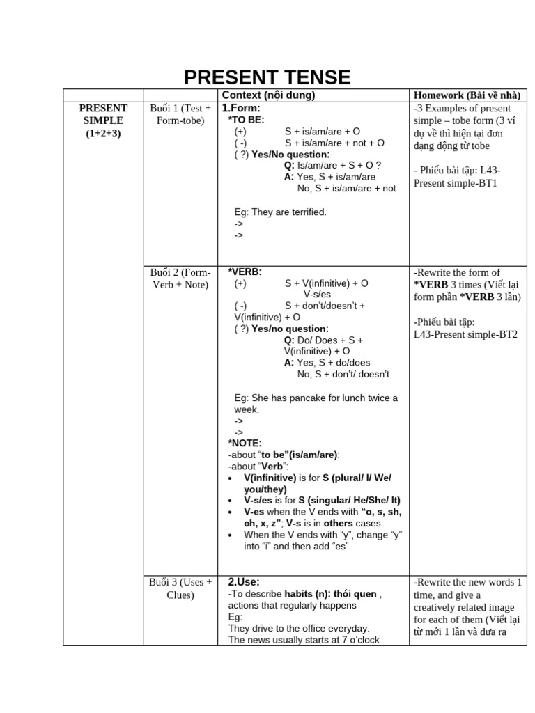 L43-Present Tense | PDF