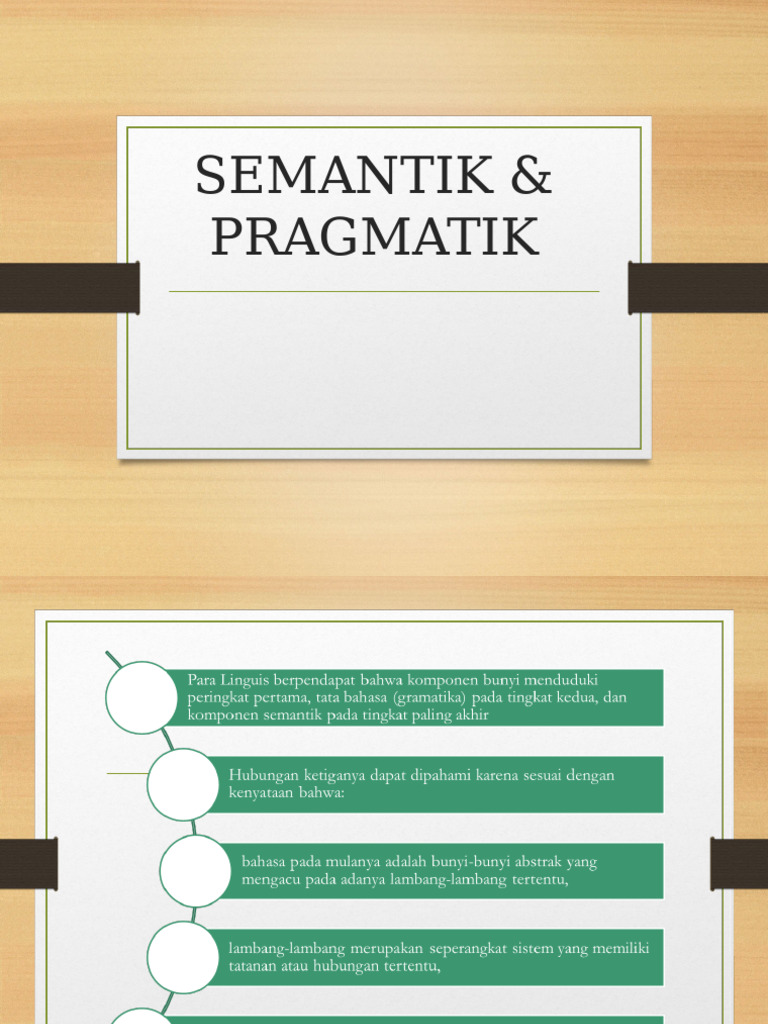 03 SEMANTIK & PRAGMATIK (Ringkas) | PDF