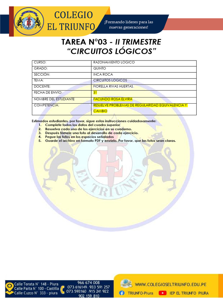 Tarea 03 5to Iit | PDF