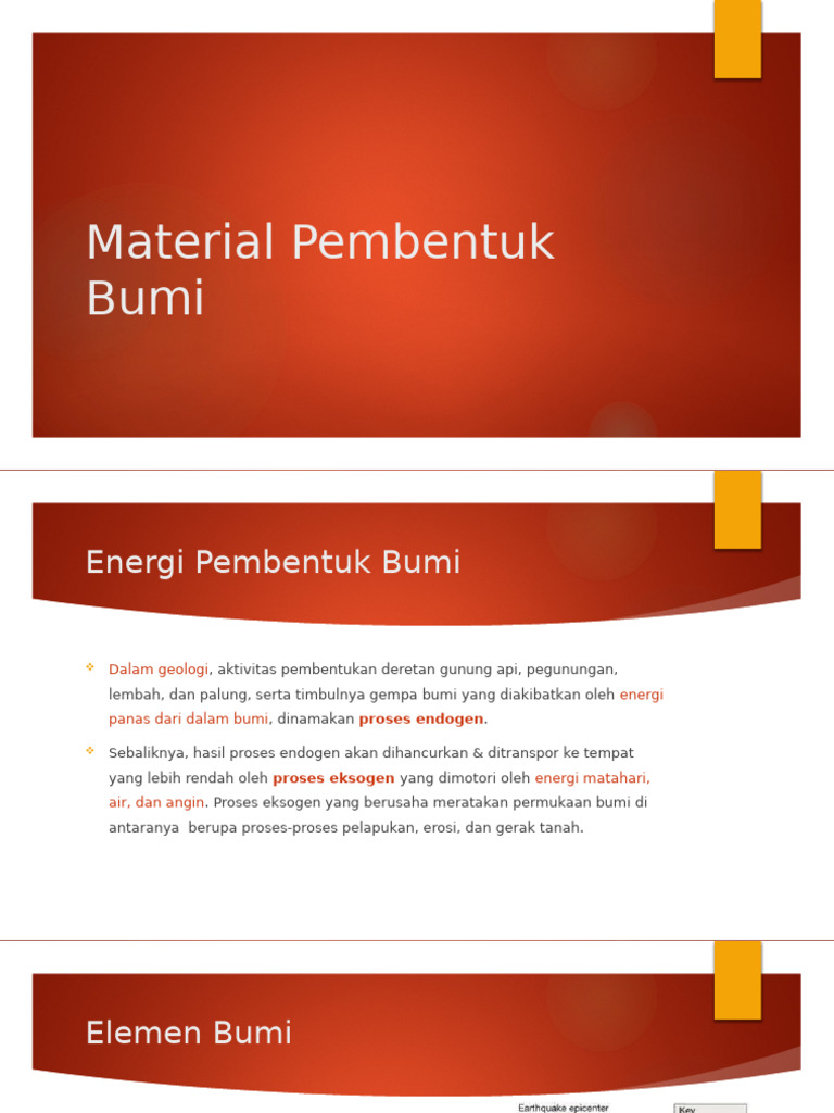 Material Pembentuk Bumi | PDF