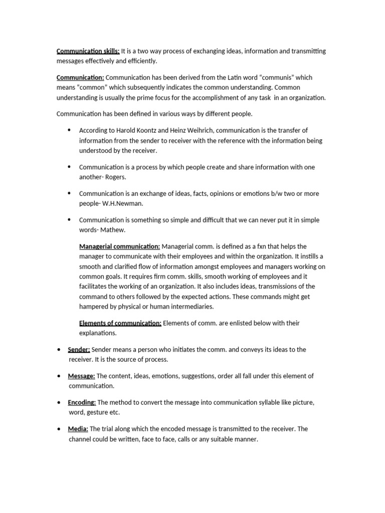 Fundamentals of communication | PDF