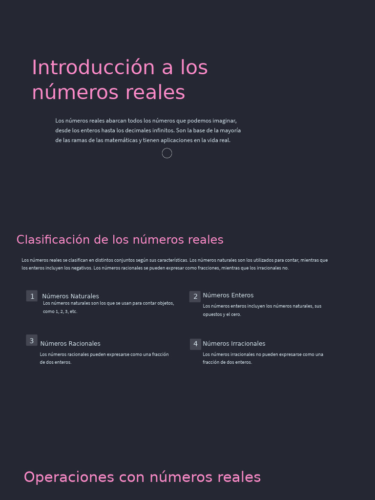 Introduccion A Los Numeros Reales | PDF