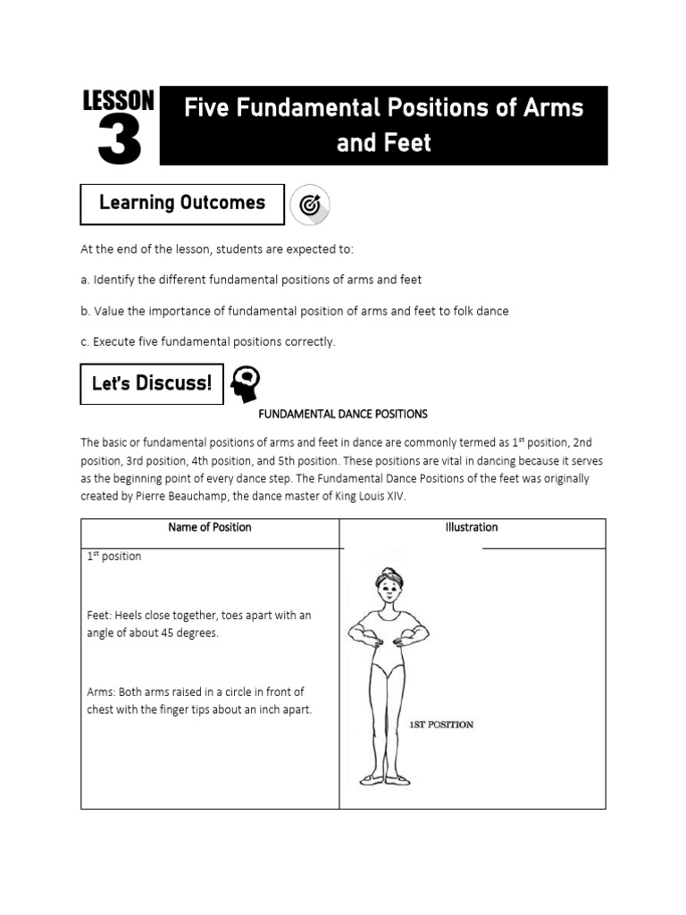 5 Fundamental Positions | PDF