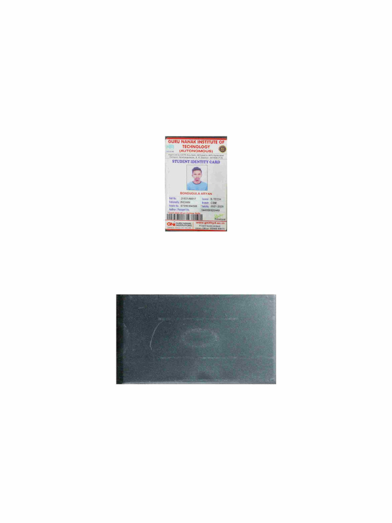 6617 Id Card | PDF