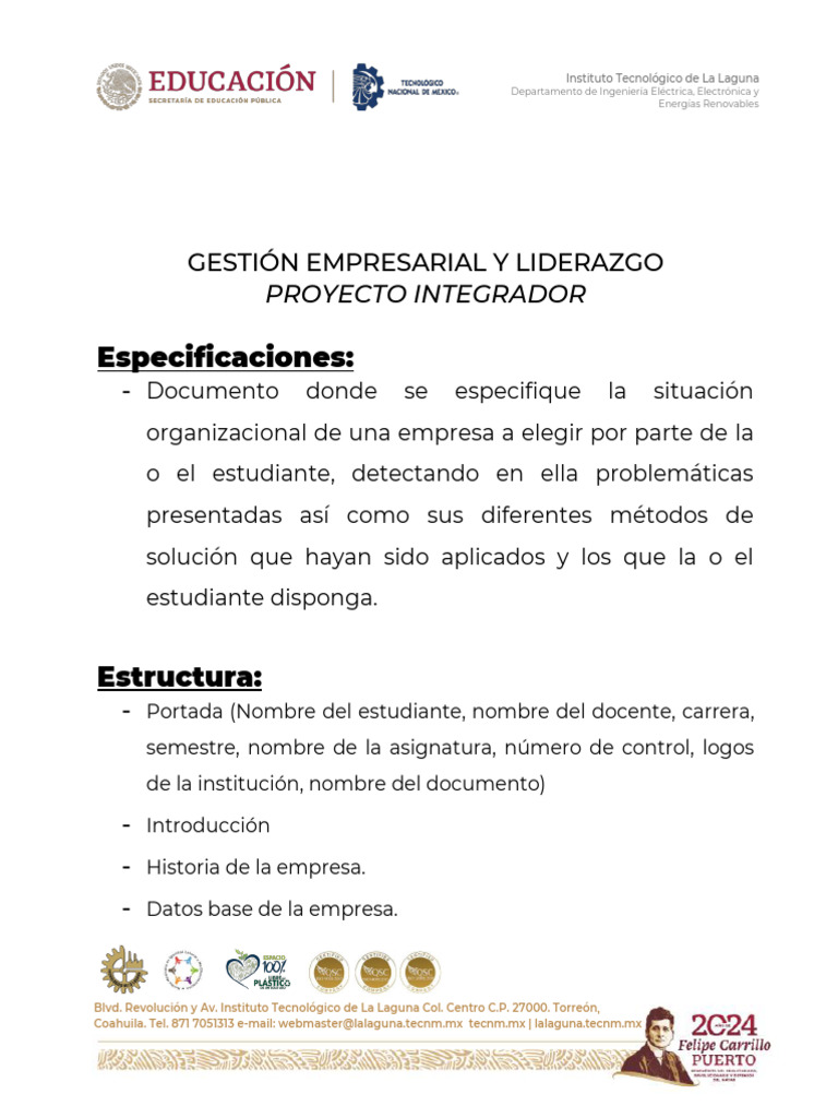 Proyecto Integrador - U1 - Geyl | PDF