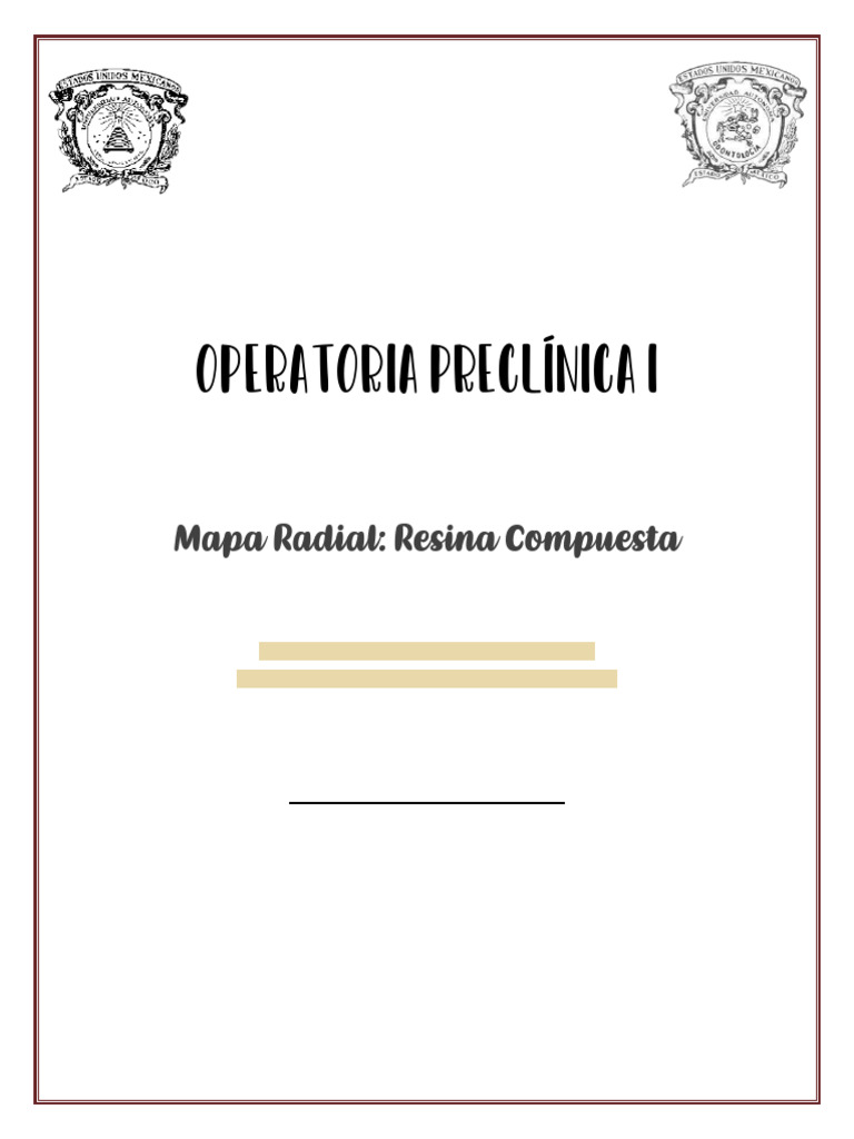 Resina Compuesta Mapa Radial | PDF