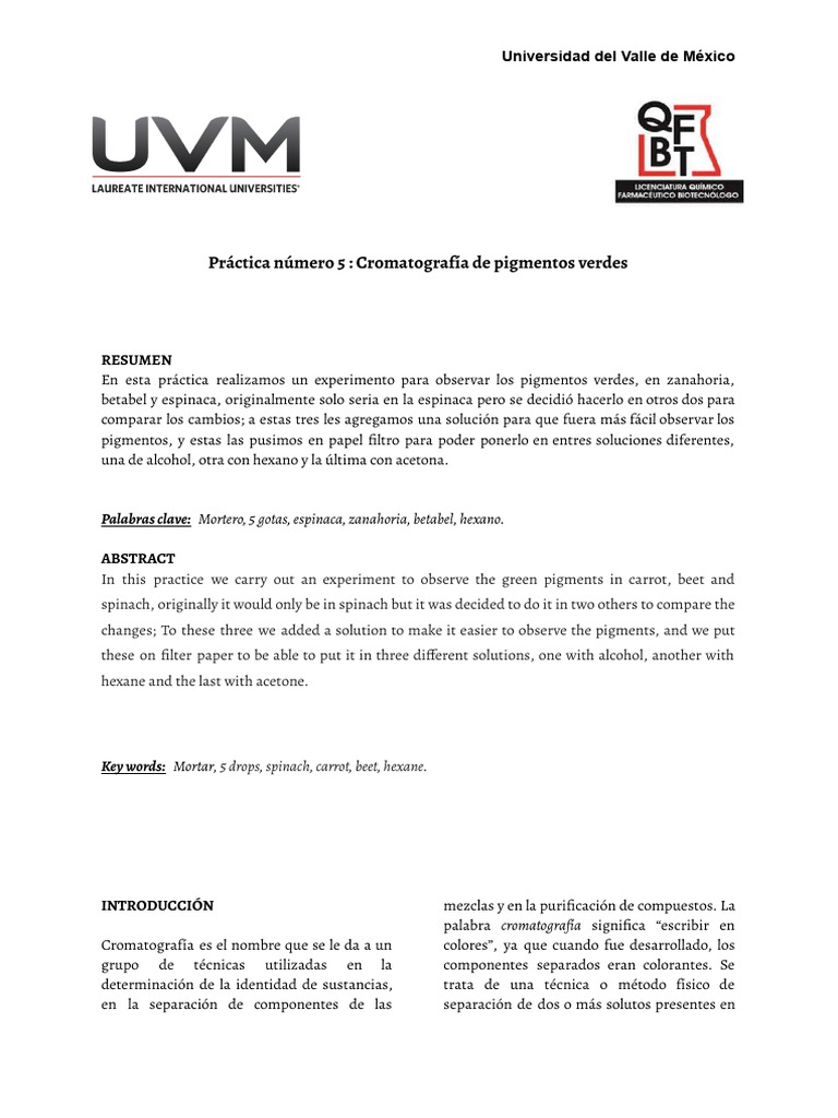 Biotec 5. Cromatografía | PDF