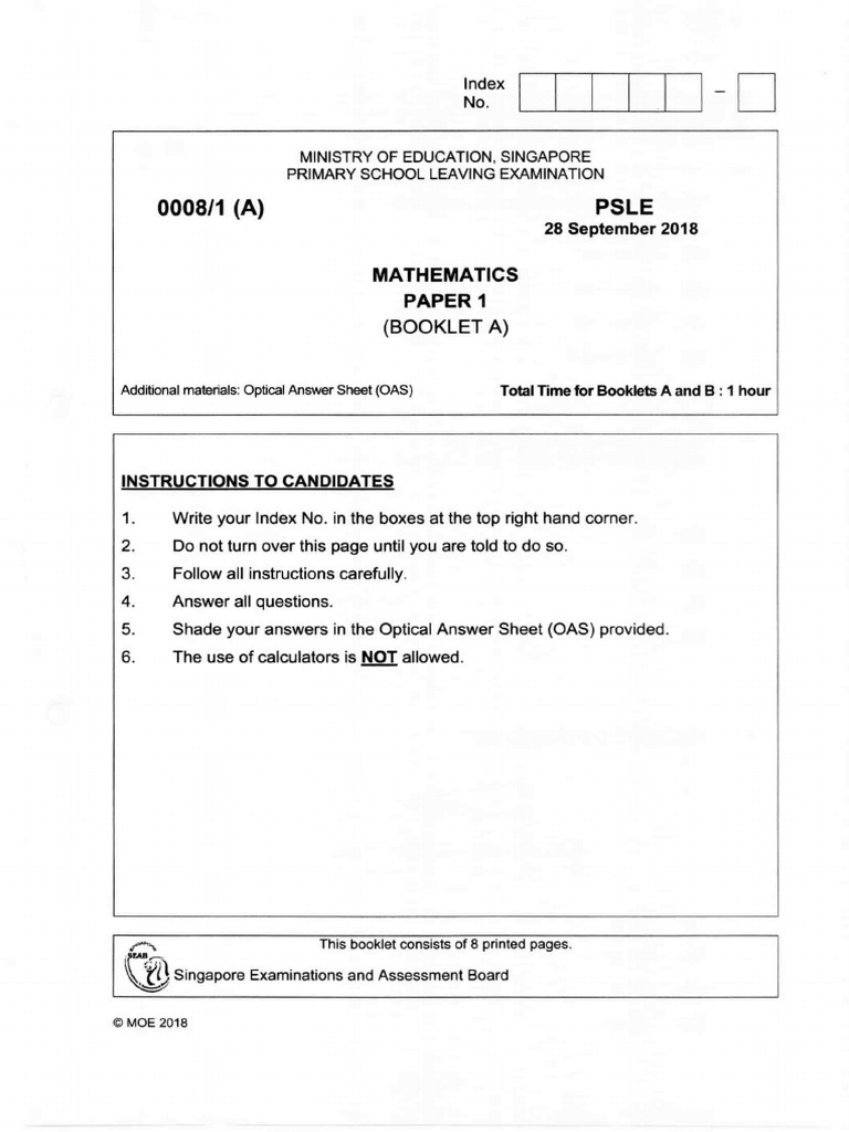 PSLE Math 2018-36-40 | PDF