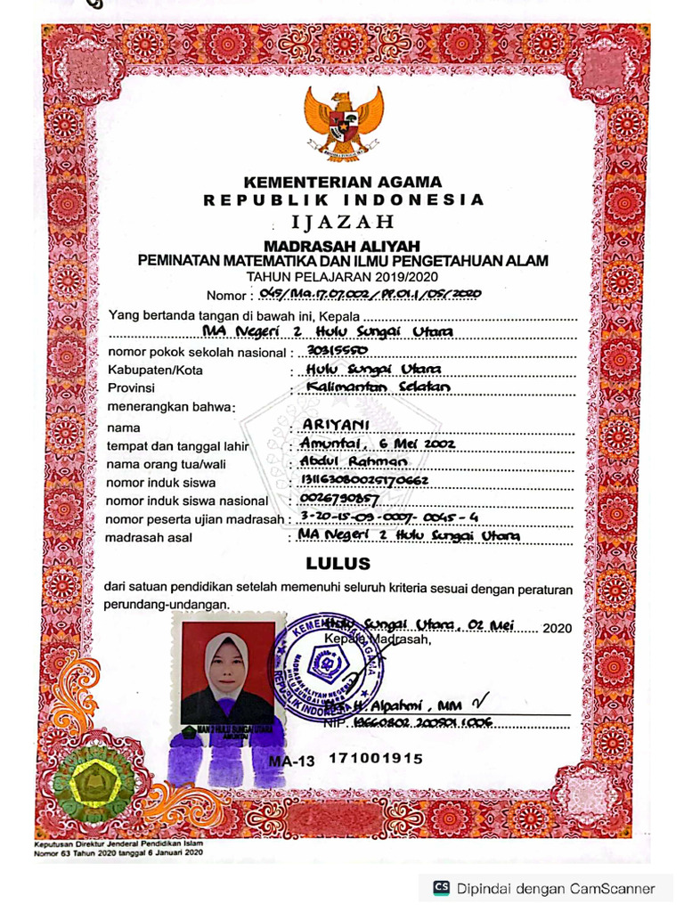 Ijazah Ariyani | PDF
