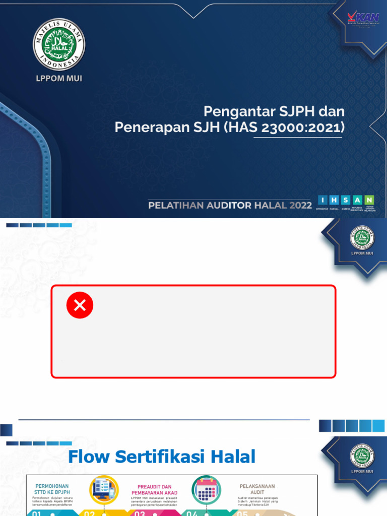 Materi 1 Pengantar SJPH Dan Penerapan SJH (HAS 23000-2021) | PDF