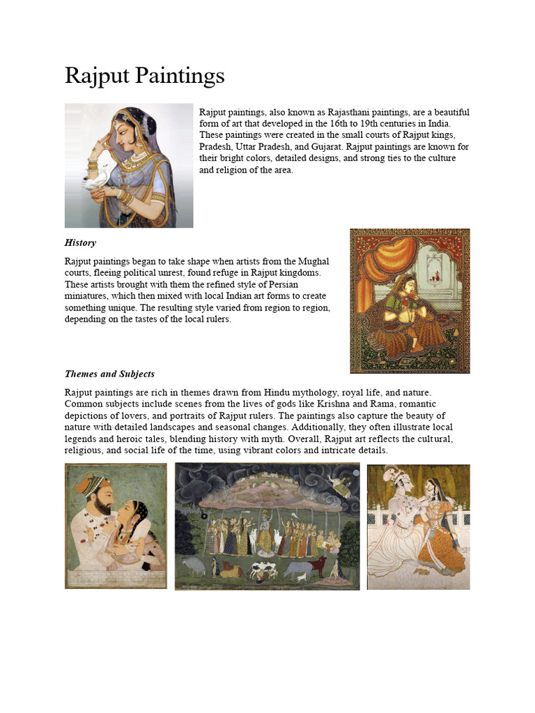 Rajput Paintings | PDF