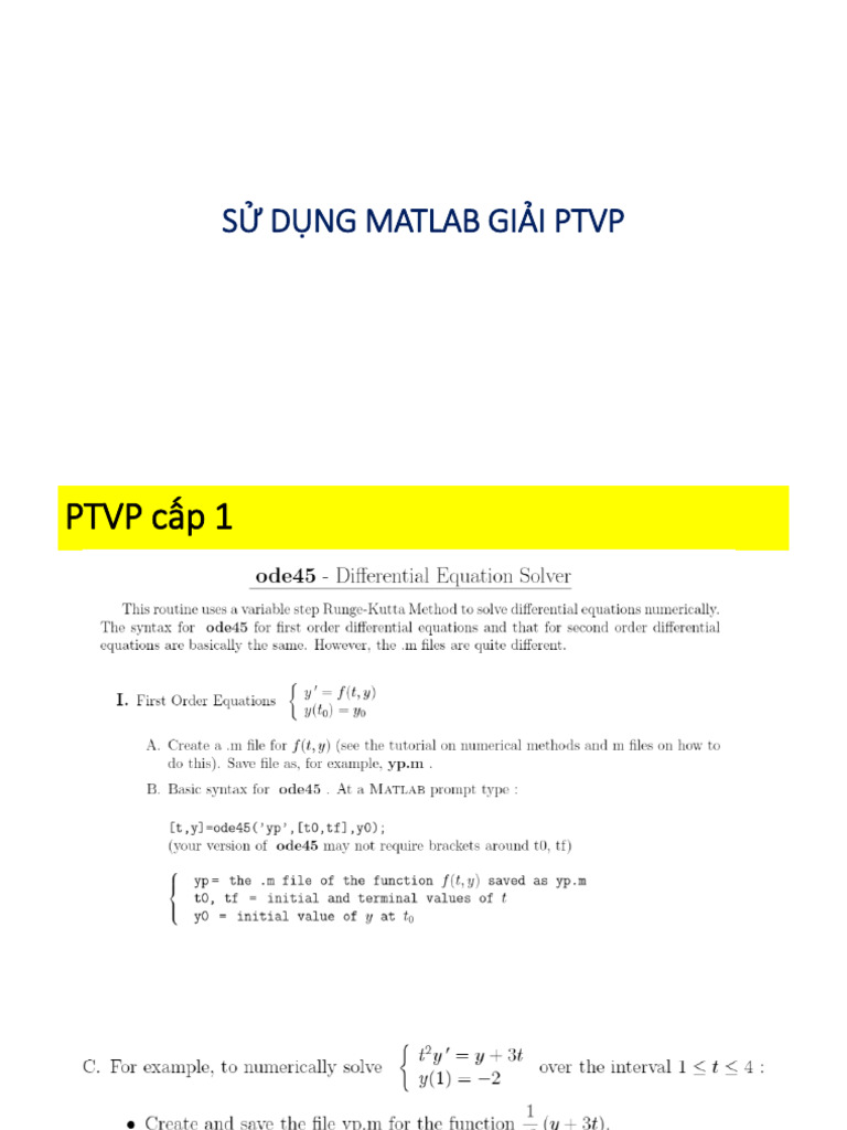 Matlab PTVP | PDF