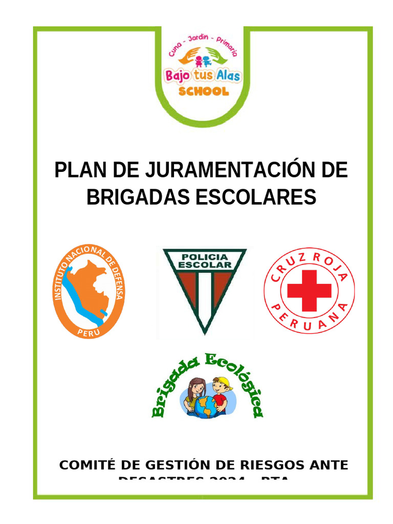 Plan de Trabajo Brigadas Escolares 2024 - Bta | PDF Plan de Trabajo Brigadas Escolares 2024 - Bta | PDF