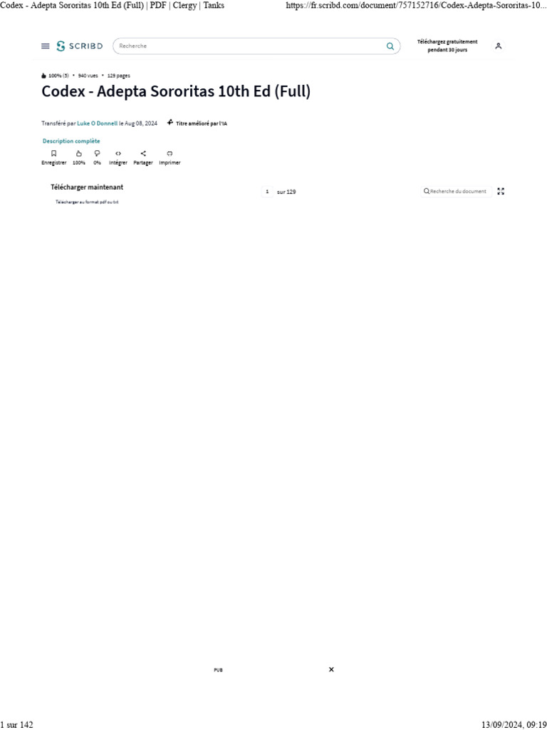 Codex Adepta Sororitas 10th Edition | PDF | Graphic Design | Document